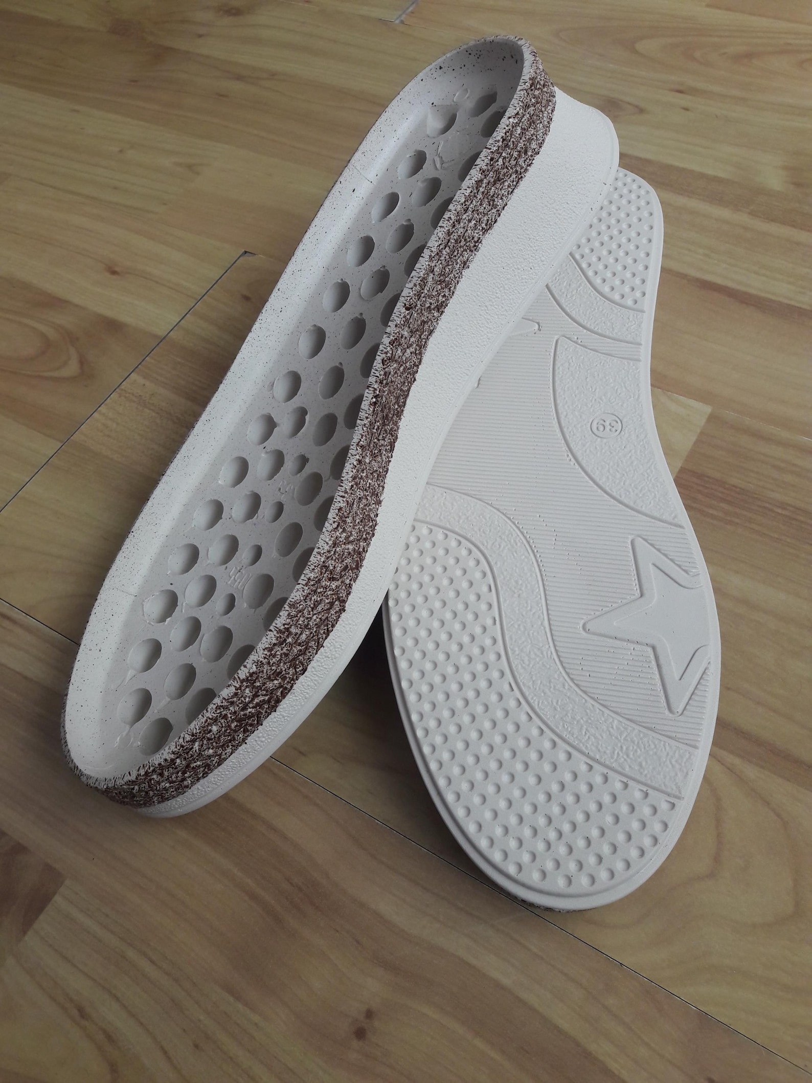 Perforated Rubber Soles With Pre-punched Insole Option for Easy Crochet ...