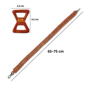 DIY Leather Bag Strap Kit – Adjustable Genuine Leather Chain Link ...