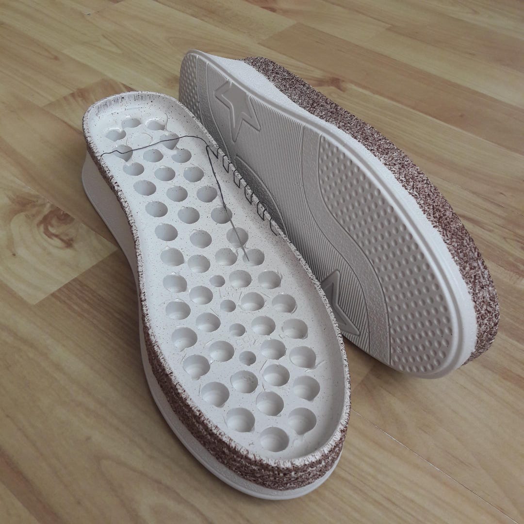 Perforated Rubber Soles With Pre-punched Insole Option for Easy Crochet ...