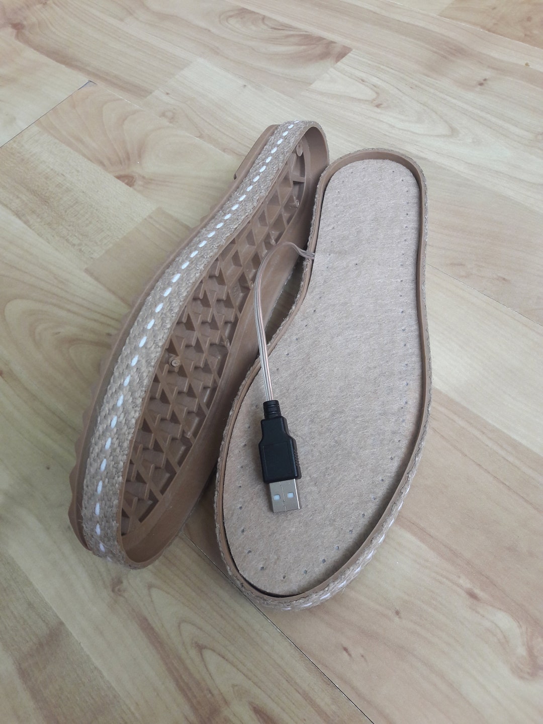 USB Heated Soles for Custom Shoes, DIY Heated Shoe Sole for Knitting ...