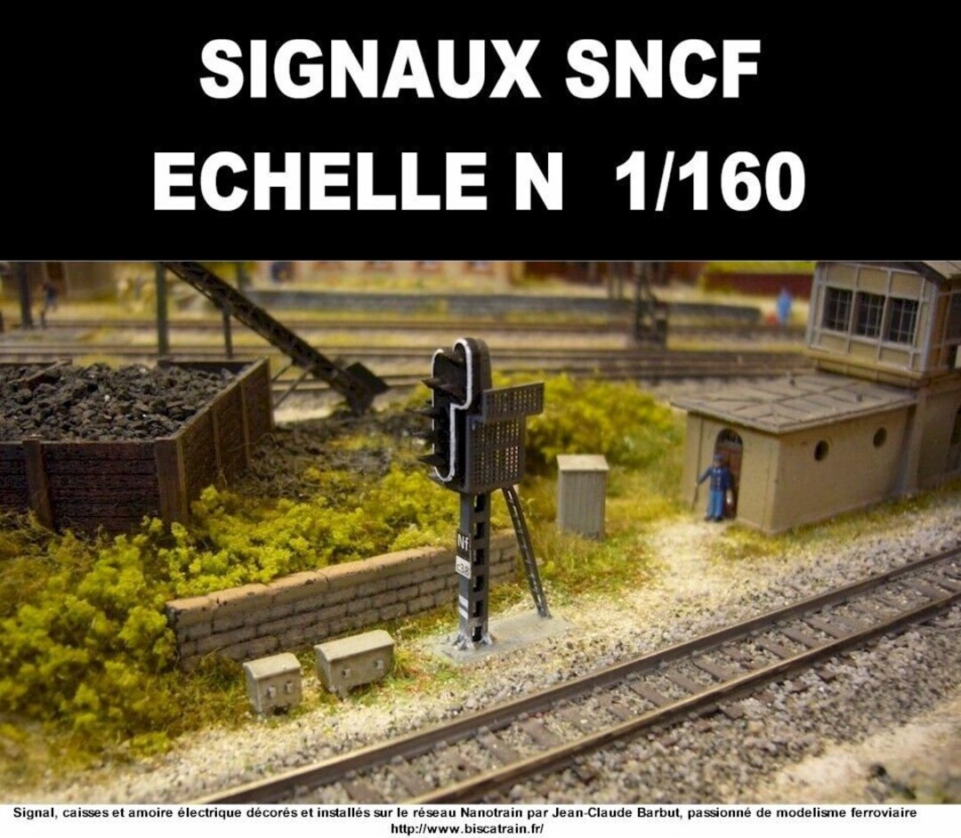 SLOW DOWN REMINDER 6 Signals Plm Sncf Signaling Lights Scale N 1/160 ...