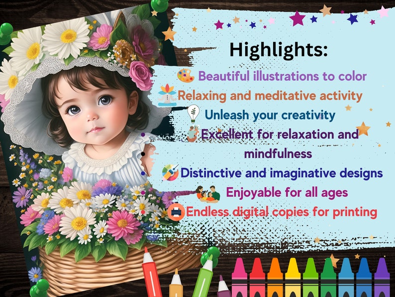 30 Sweet Baby Baskets Coloring Pages for Adults Kids Bonus - Etsy