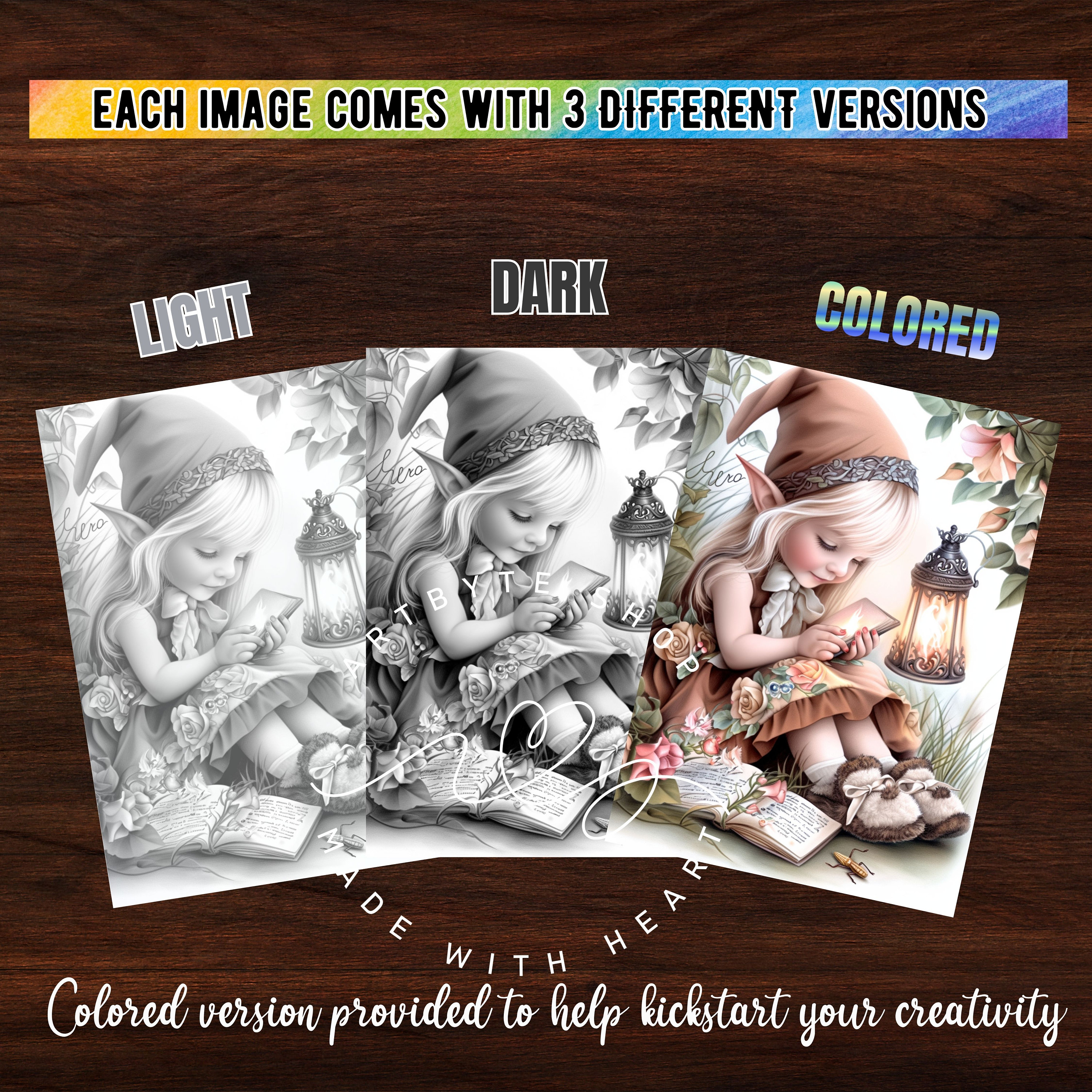 Garden Gnome 5: Gnome Emotions - 65 Coloring Pages for Adults and Kids ...