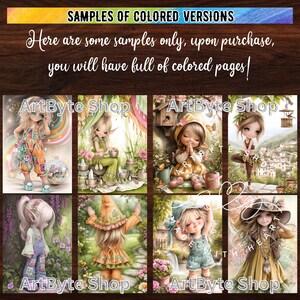 Garden Gnome 11: Hippie Gnome - 50 Coloring Pages for Adults and Kids ...