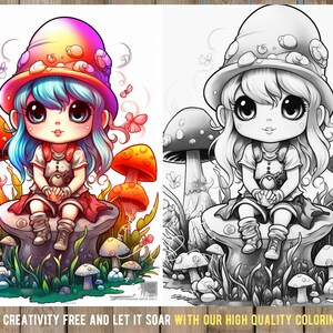 Enchanting Gnome Girls - 26 Cute & Creative Fantasy Coloring Pages for ...