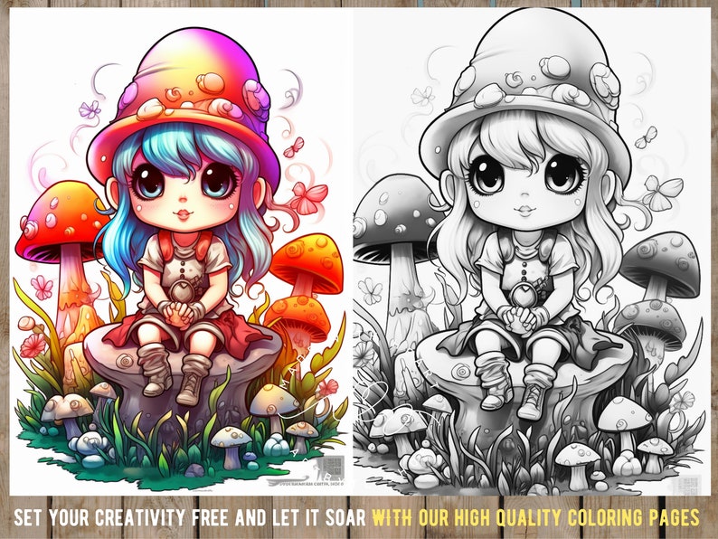 Enchanting Gnome Girls - 26 Cute & Creative Fantasy Coloring Pages for ...