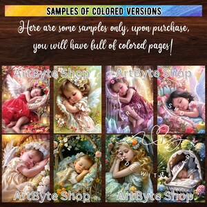 Sweet Cradle Dreams - 60 Coloring Pages for Adults and Kids Instant ...