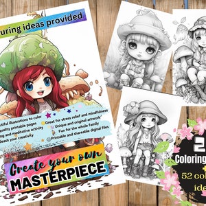 Enchanting Gnome Girls - 26 Cute & Creative Fantasy Coloring Pages for ...