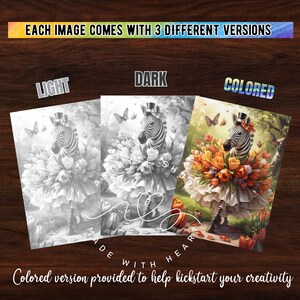 200 Joyful Floral Baby Animals Coloring Pages Mega Bundle for Adults ...