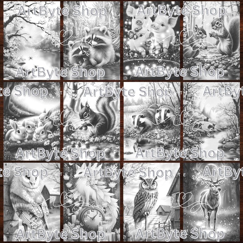 Fantasy Wildlife: 140 Beautiful Coloring Pages for Adults and Kids ...