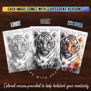 Floral Baby Animal Portraits: 110 Coloring Pages Mega Bundle for Adults ...