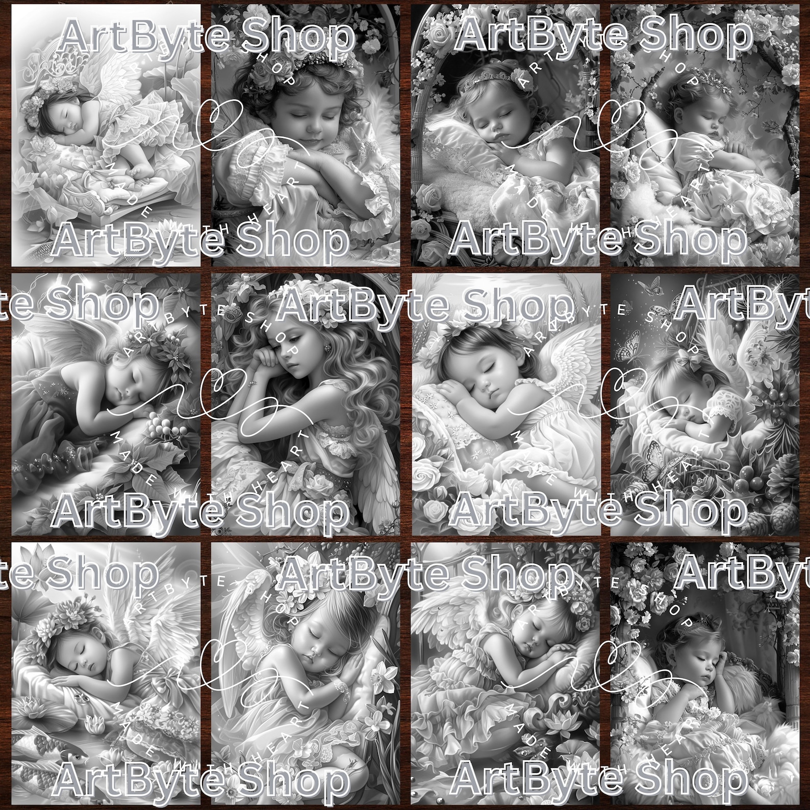 Sweet Cradle Dreams - 60 Coloring Pages for Adults and Kids Instant ...