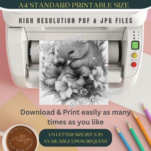 Floral Baby Animal Portraits: 110 Coloring Pages Mega Bundle for Adults ...
