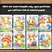 Bold and Easy Cute Kawaii Spring Coloring Book: 100 Coloring Pages for ...