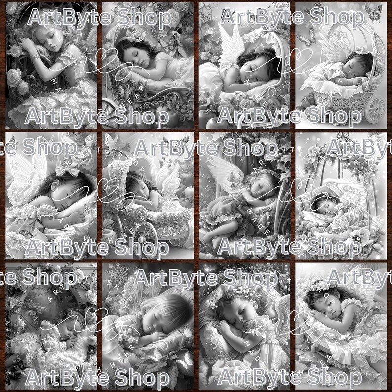 Sweet Cradle Dreams - 60 Coloring Pages for Adults and Kids Instant ...