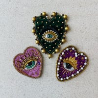 Huichol Peyote Patch – Hikuri Embroidery Sew-on Applique (9 Cm, UV ...