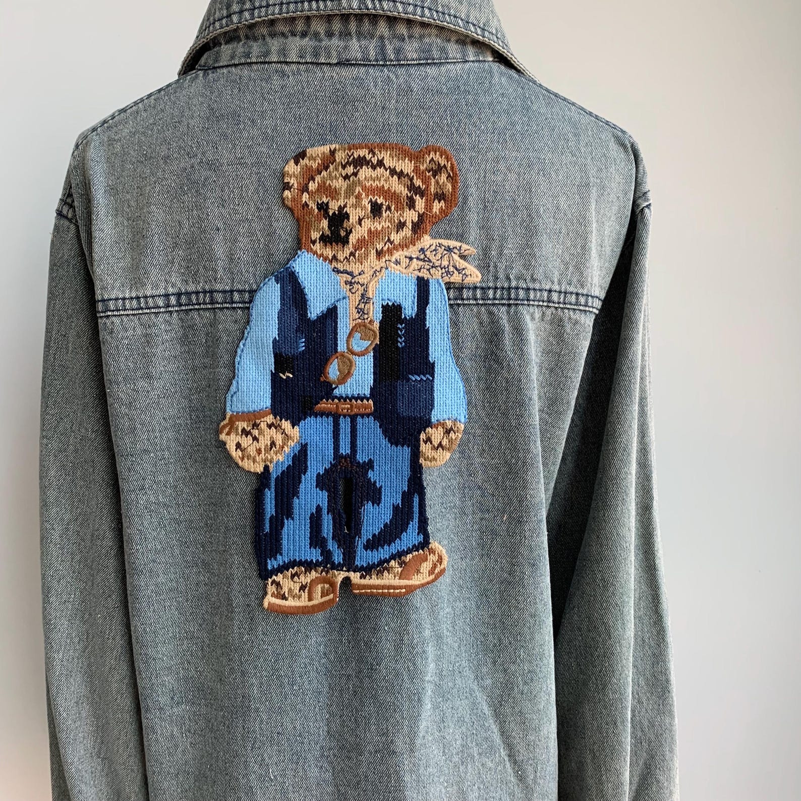 Embroidered Fancy Bear Patch - Cute Clothing Decoration for Back ...