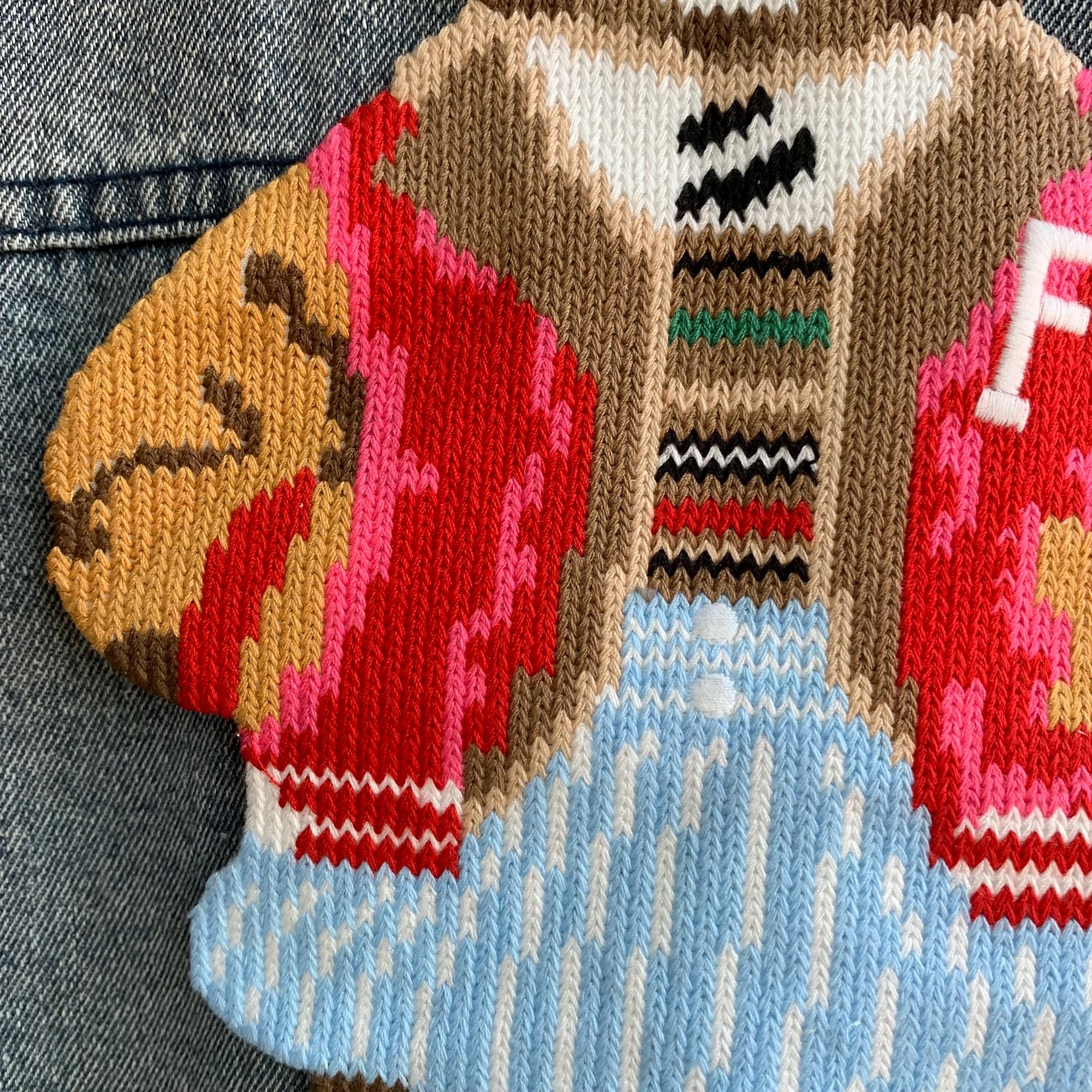 Embroidered Fancy Bear Patch - Cute Clothing Decoration for Back ...