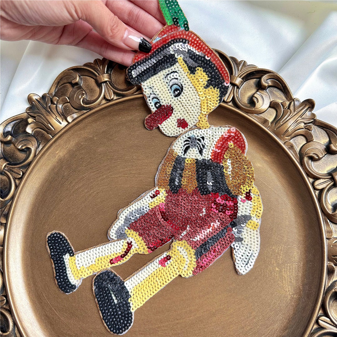 Sequins Girls Patch Cute Little Girl Embroidered Supplies for Coat,t ...