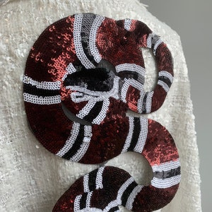 Extra Large Sequins Snake Taylor Reputation Sew-on Patch | Sparkling ...