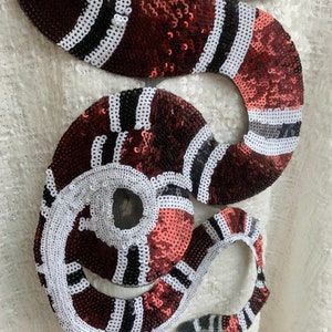 Extra Large Sequins Snake Taylor Reputation Sew-on Patch | Sparkling ...