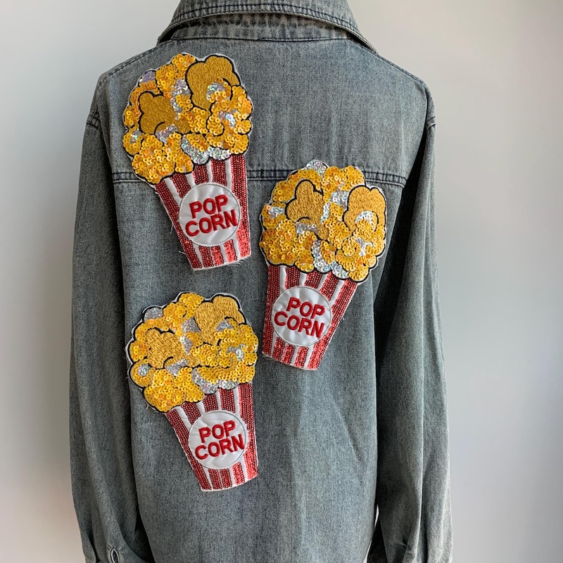 Movie Night Iron on Patches - Etsy