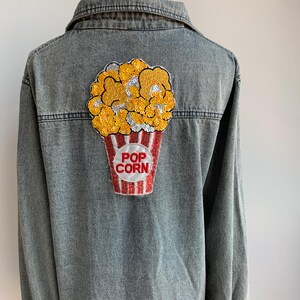 Sparkling Sequin Popcorn Patch – Fun Retro Snack Design for Jackets - Etsy