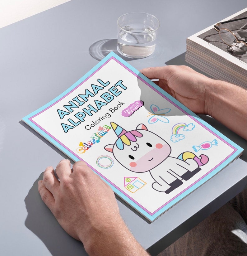 Printable Animal Alphabet Coloring Book for Preschool | Activity Book ...