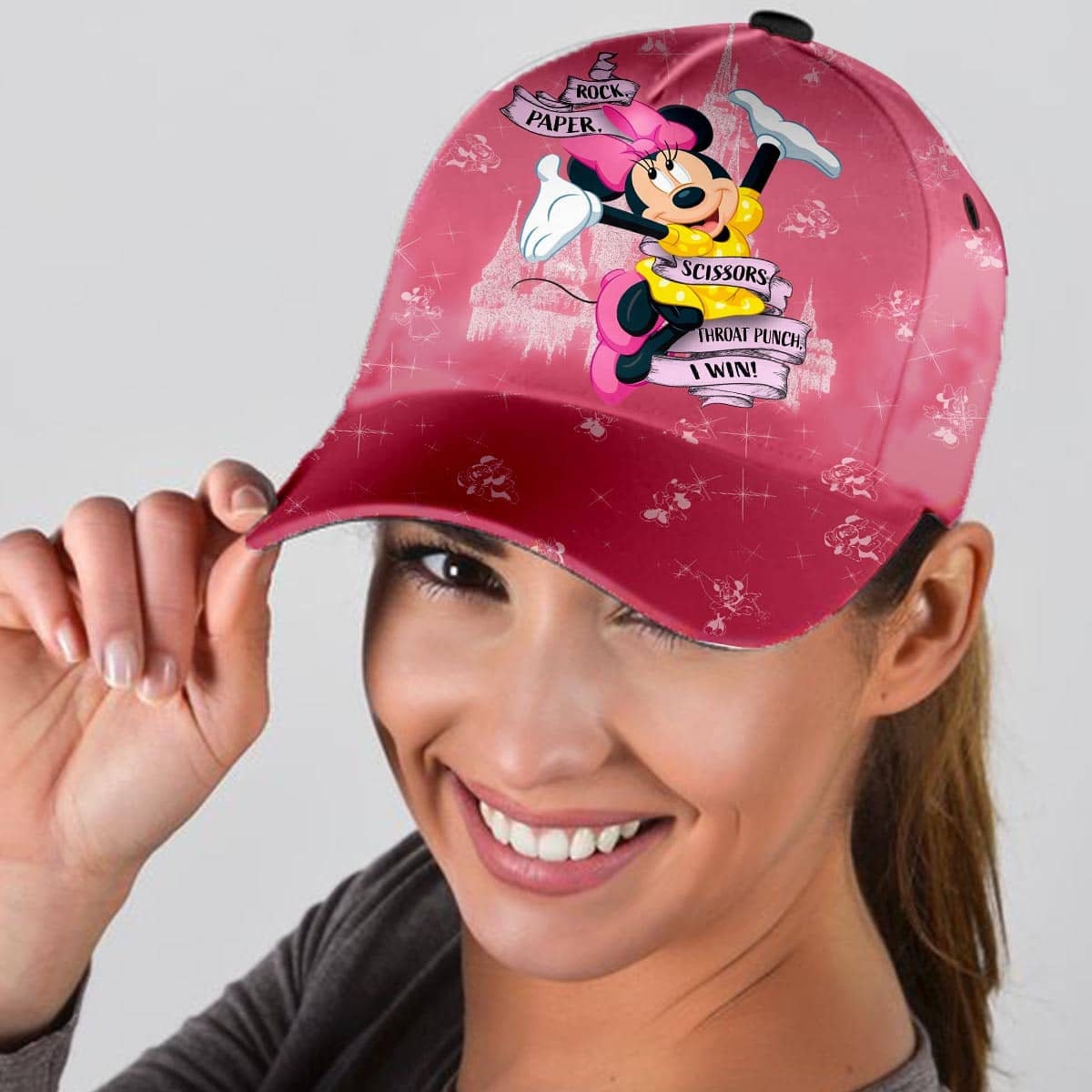 Custom Name Minnie Baseball Cap, Custom Hats And Caps sold by Alemayehu ...