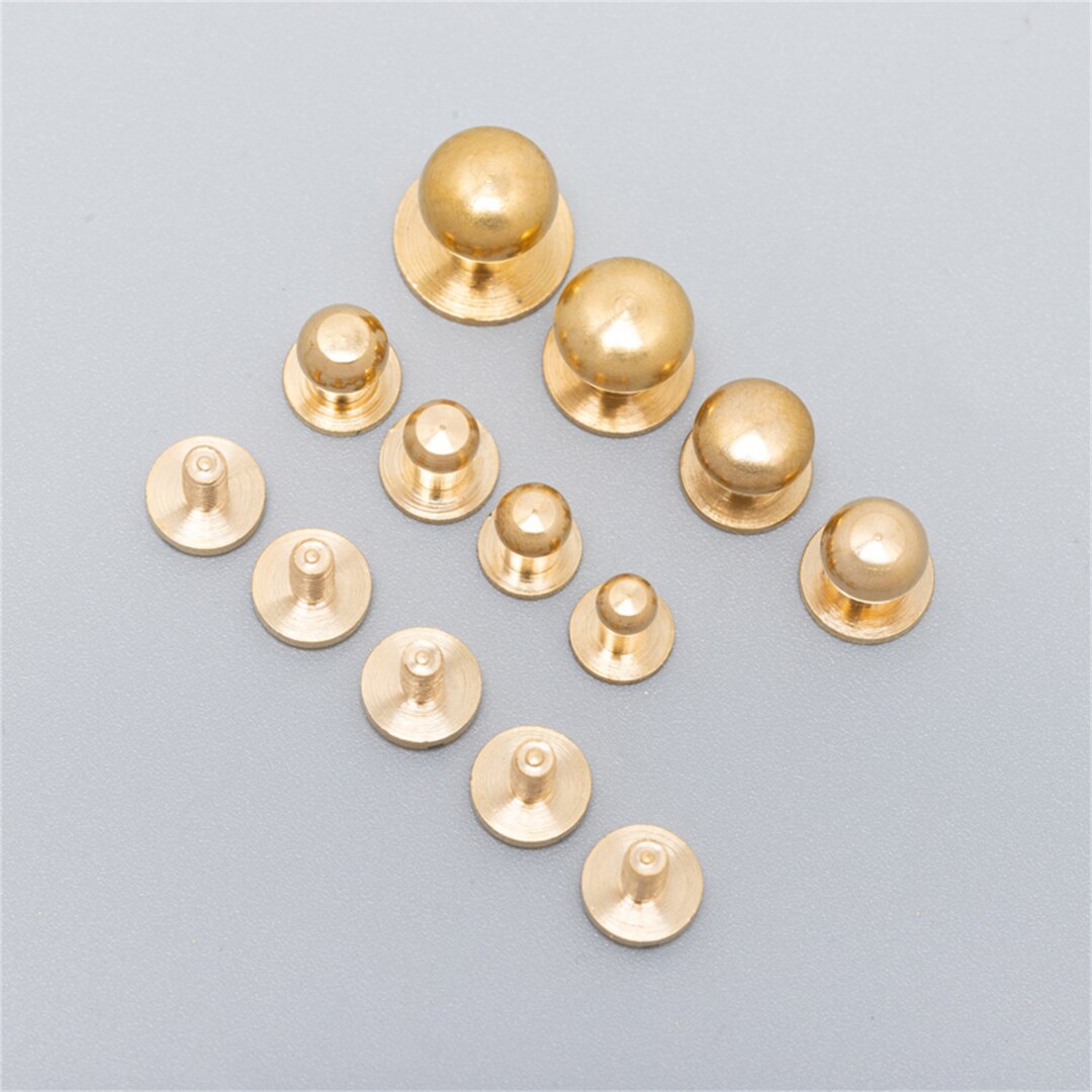 Leather Button Studs Screw Back Bag Foot Rivets - Etsy