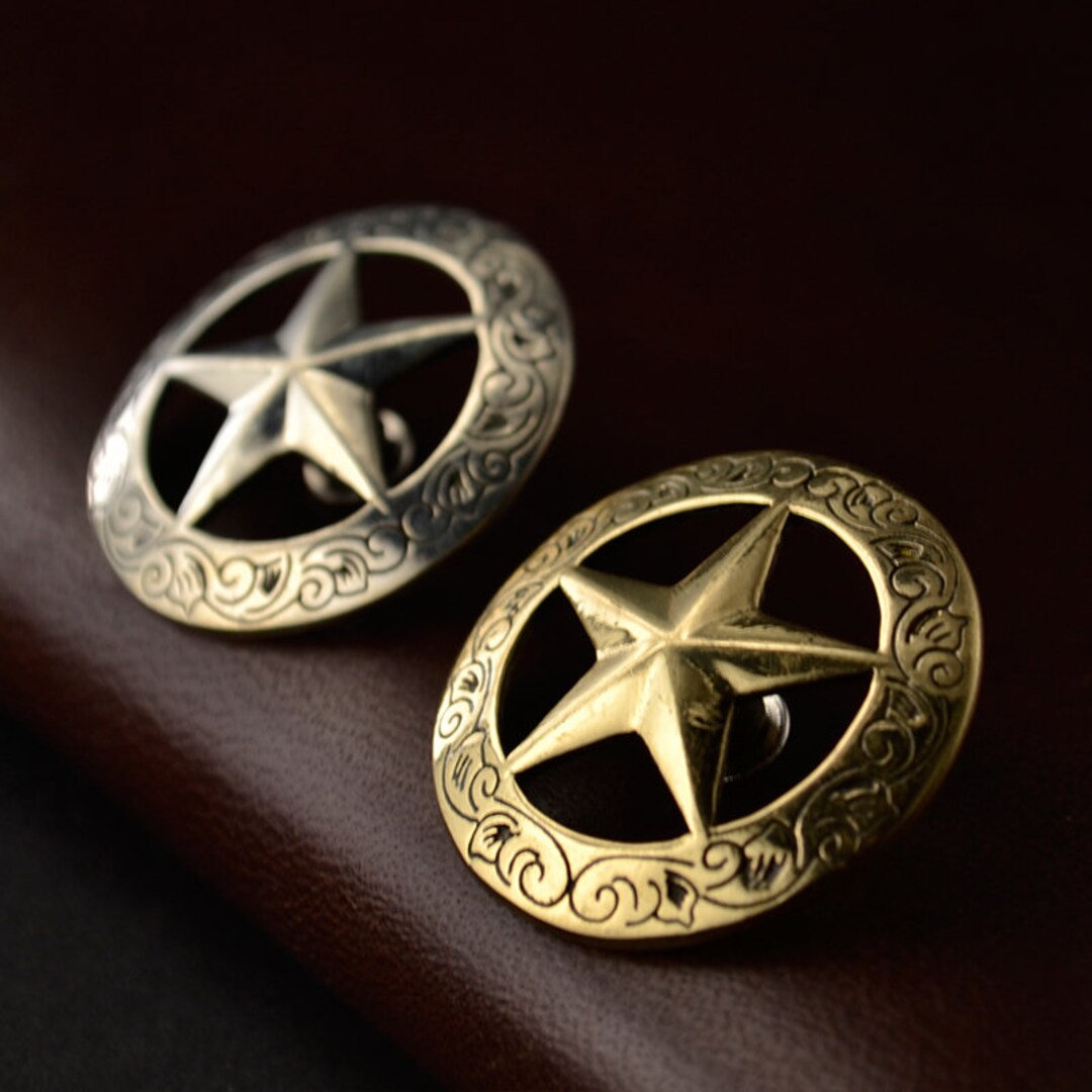 Texas Star Design Concho for Leather Decoration,bag Embellishment ...