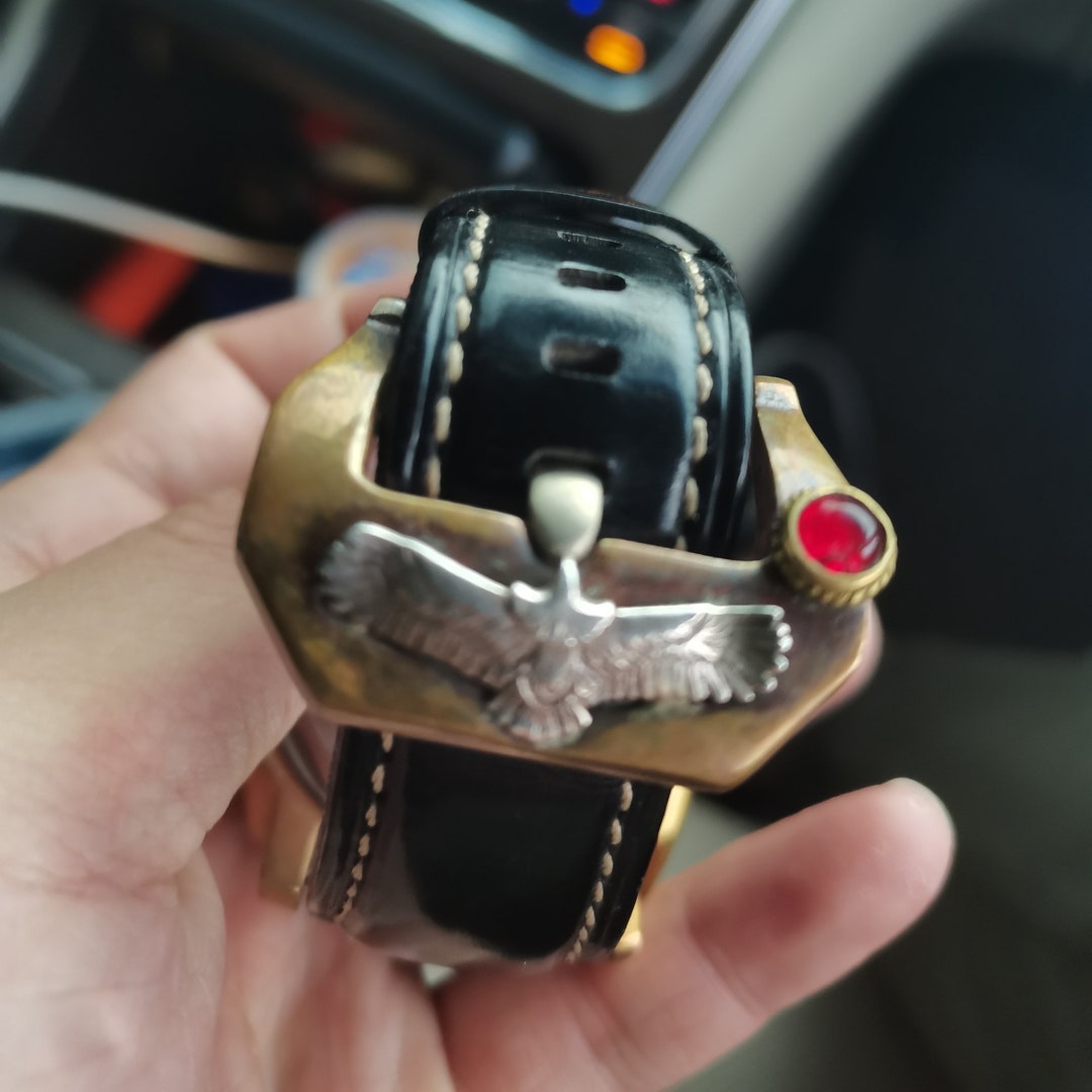 Brass Watch Band Buckle,eagle Design,leather Boots Buckle,watch Strap ...