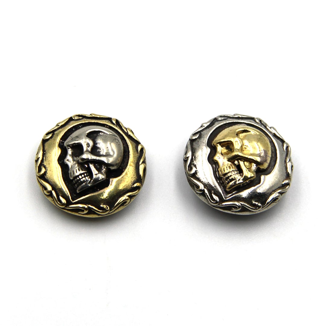 Skull Conchos Screw Back Leather Craft Bag Wallet Decorations 24mm - Etsy