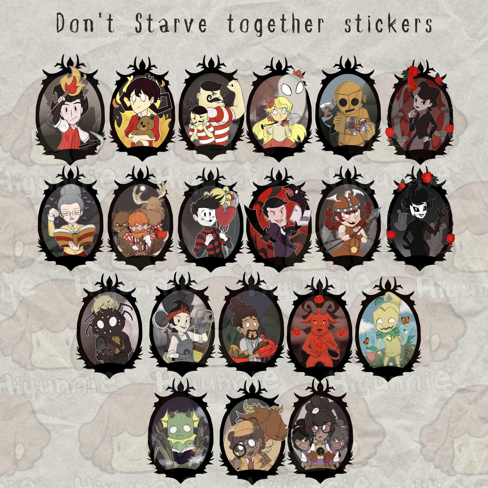 Don't Starve Together Stickers Dst Ds Dont Starve Together Indie Video ...