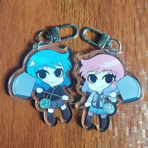 Scott Pilgrim Takes off Fanmade Acrylic Keychain 2.5in | Clear Acrylic ...