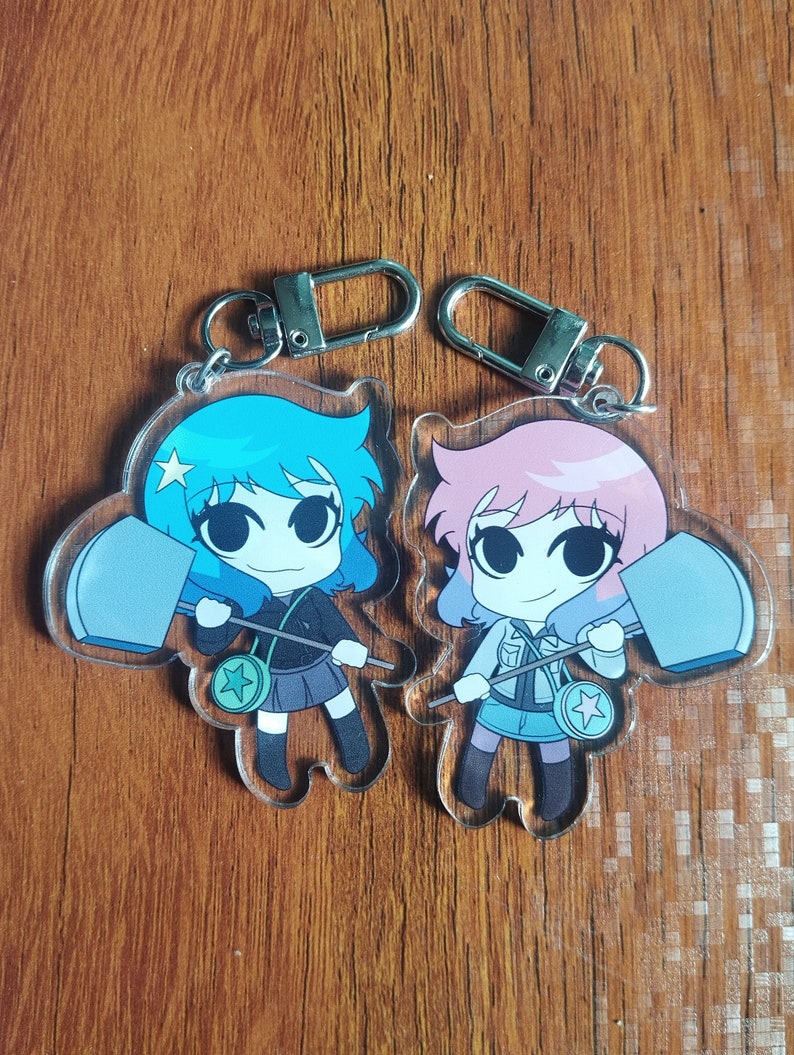 Scott Pilgrim Takes off Fanmade Acrylic Keychain 2.5in Clear Acrylic ...