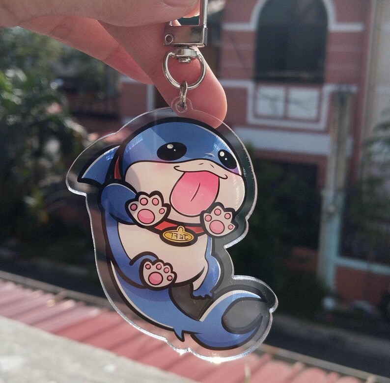 Jeff the Landshark Keychain 3 Inches Misprint Back - Etsy