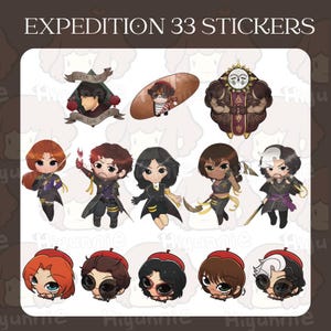 Coe33|expedition 33 Fanmade Stickers - Etsy