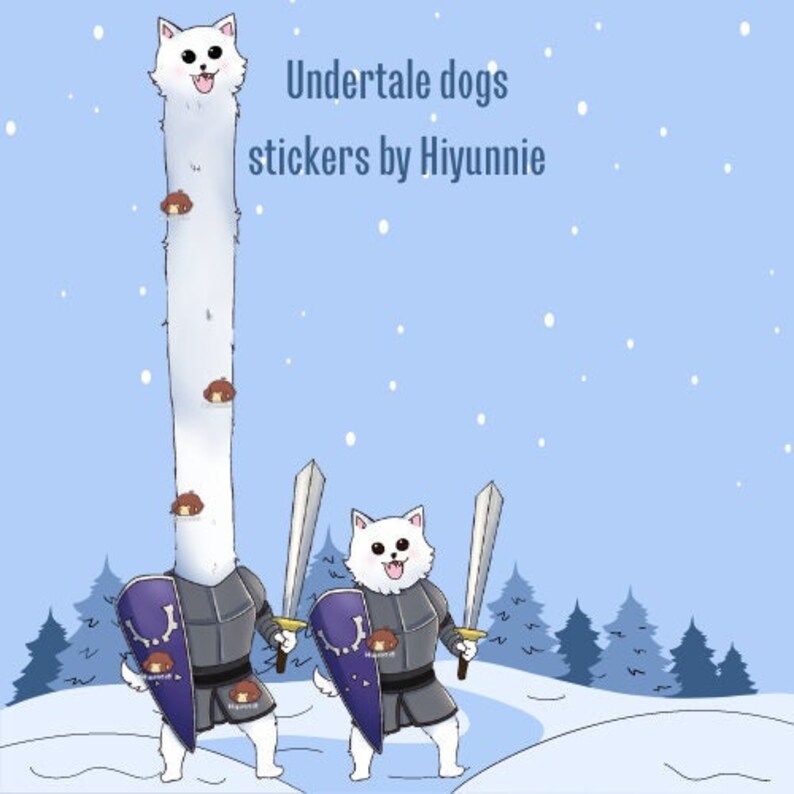 Undertale Lesser Dog vinilo pegatina impermeable videojuego - Etsy México
