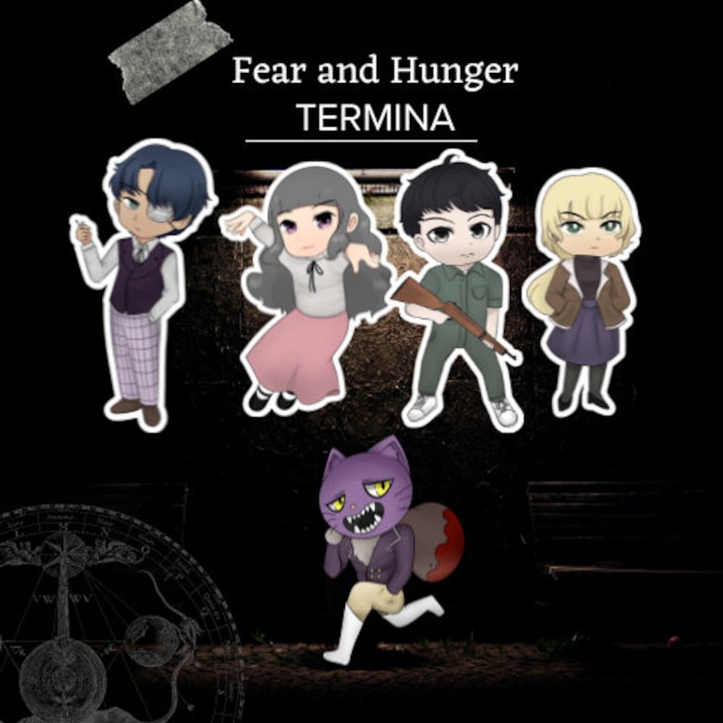 Fear and Hunger/termina Vinyl Stickers Fanmade Stickers Game Horror ...