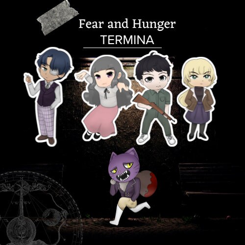 Fear and Hunger/termina Vinyl Stickers Fanmade Stickers Game Horror ...