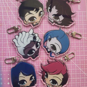 Arcane Inspired ~2.5in Keychains Double Sided Print Chibi Jinx Ekko Vi ...