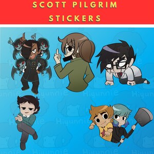 Scott Pilgrim Takes off Vinyl Stickers Fanmade Waterproof Scratchproof ...