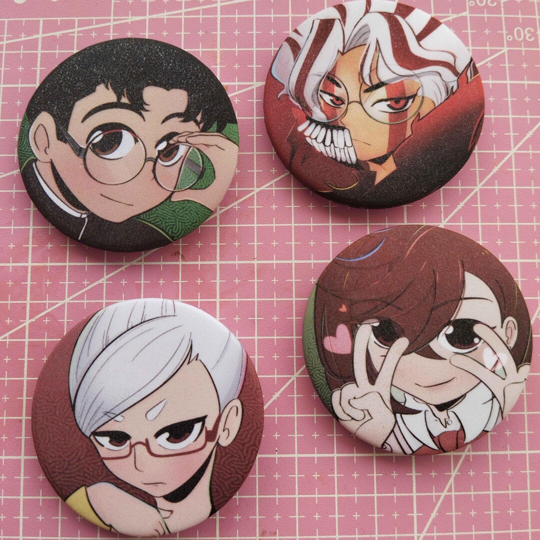 Dandadan Inspired Button Pins | 2.2in Diameter Momo Ayase Okarun Seiko ...