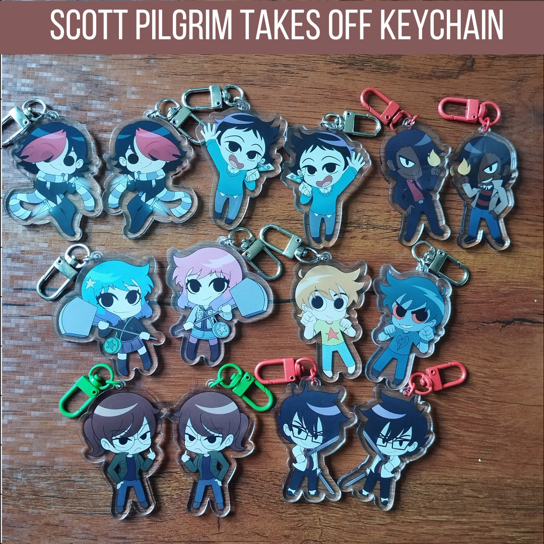 Scott Pilgrim Takes off Fanmade Acrylic Keychain 2.5in Clear Acrylic ...