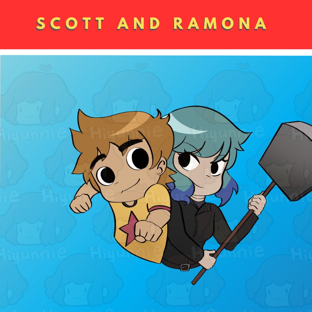Scott Pilgrim Takes off Vinyl Stickers Fanmade Waterproof Scratchproof ...