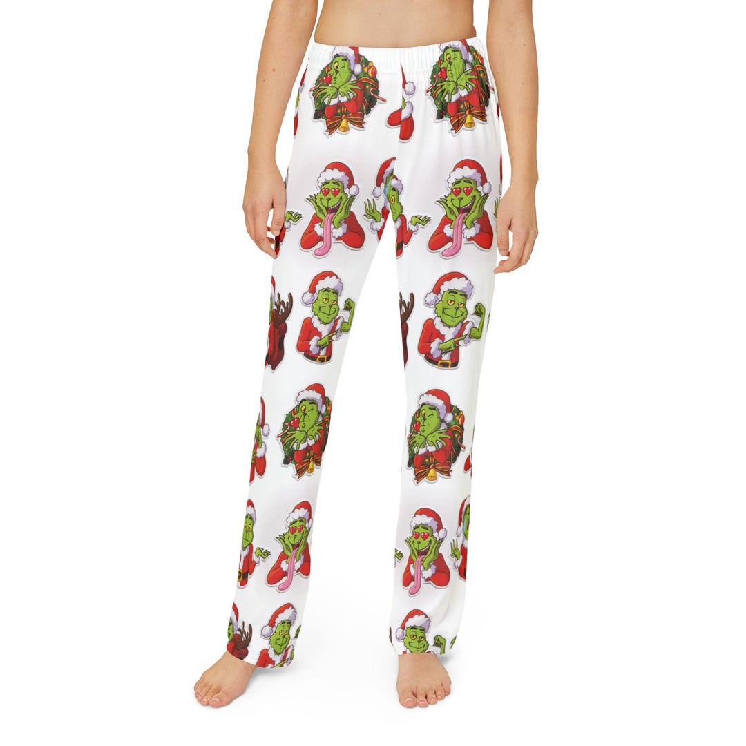 Grinch Kids Pajama Pants Matching Christmas Pajamas Green Grinch ...