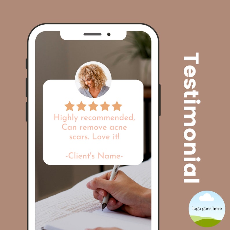 5 Essential Testimonial Social Media Templates| Instagram Post - Etsy