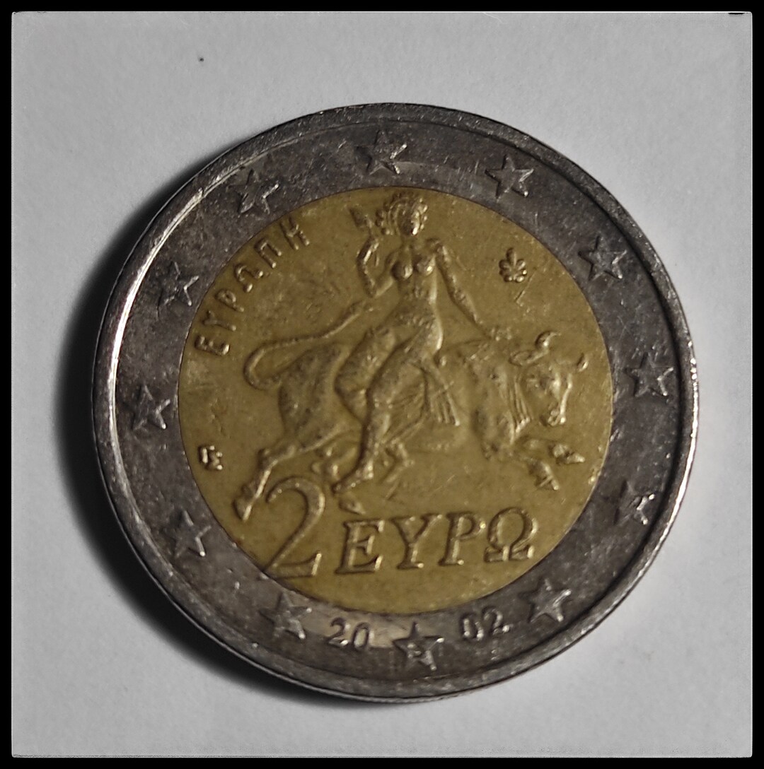 Two Euro Coin Greece Year 2002 FREE SHIPPING - Etsy