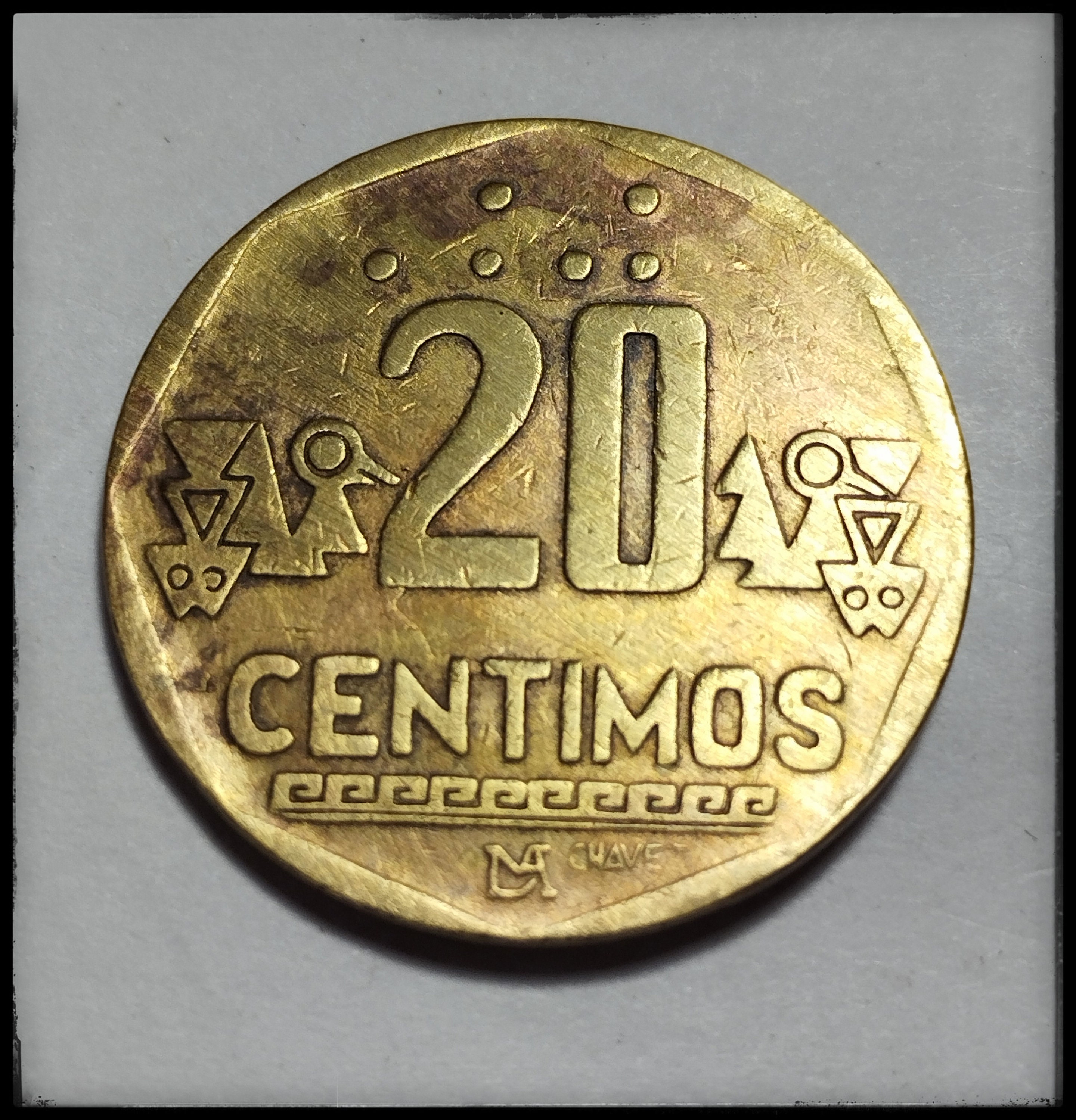 Moneda de 20 céntimos Perú moneda muy cotizada Envío Gratis - Etsy España